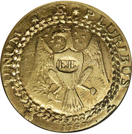 1787 DBLN Brasher Doubloon, EB on Wing, W-5840, MS63 NGC. CAC.... | Lot ...