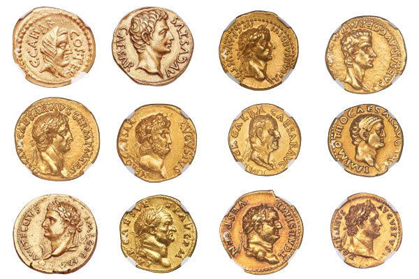 The Twelve Caesars: Roman Emperors & Their Coins